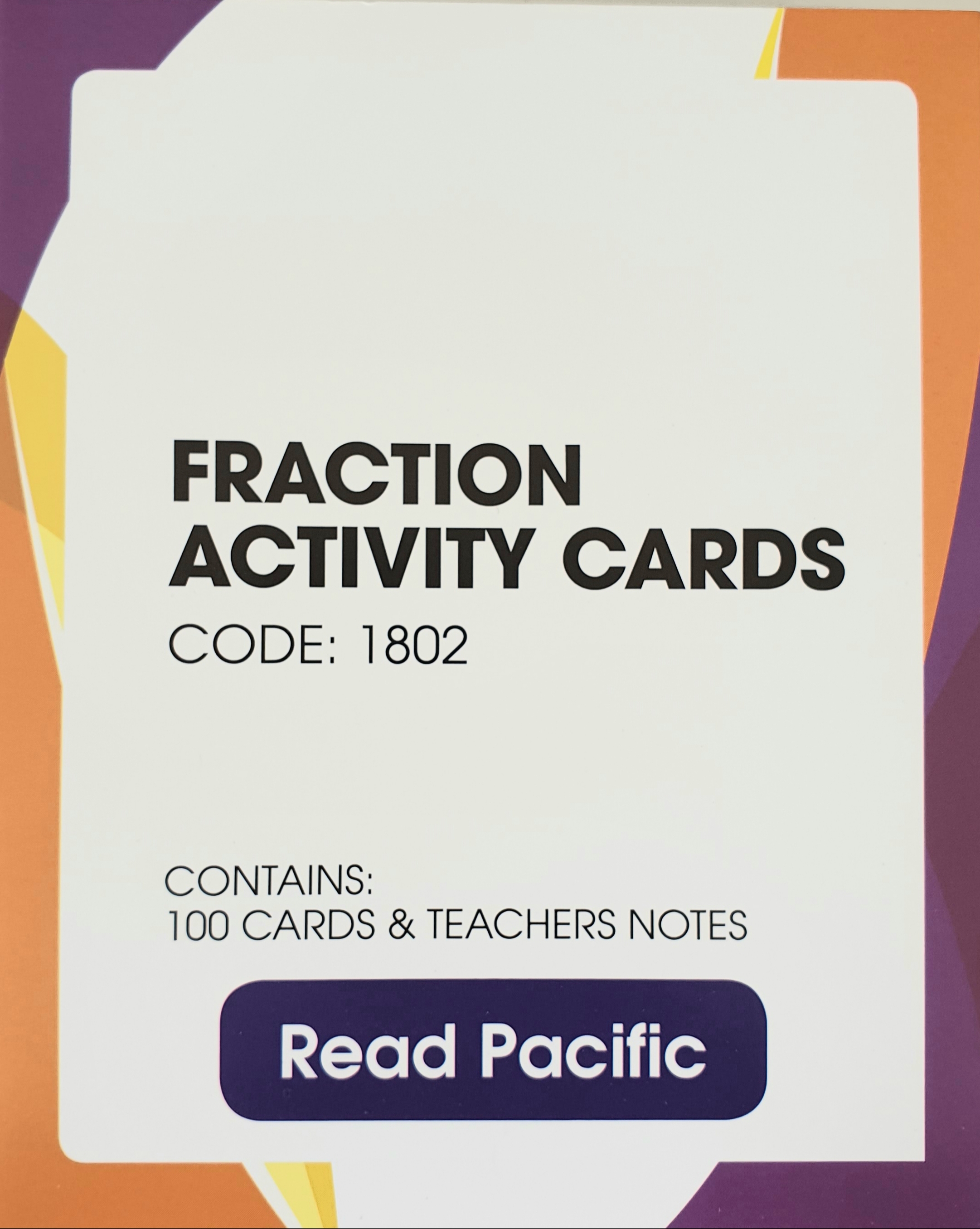 Fraction Activity Cards | Read Pacific | Reading Books & Resources ...